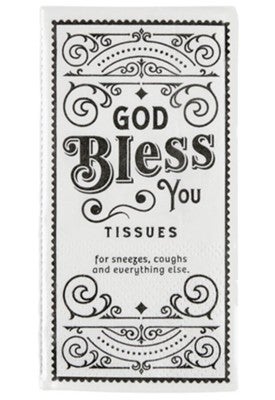 God Bless You Tissues, Single Pack | Family Books & Gifts