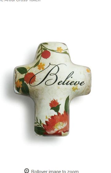 Token Artful Cross Believe | Family Books & Gifts
