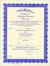 Certificate of Marriage Covenant Renewal | Family Books & Gifts